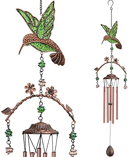 Bell Wind Chimes, Temple Wind Bell, Red Copper Wind Chimes with 5 Bells ...