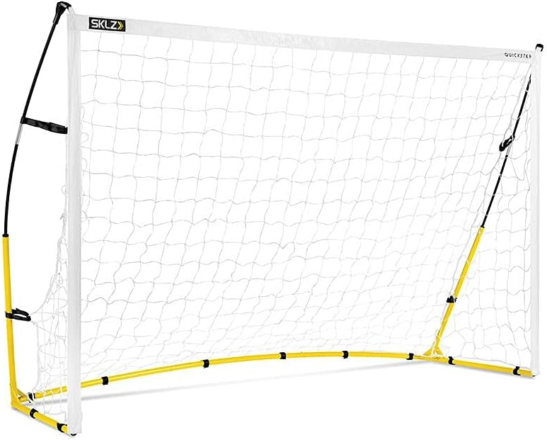 vidaXL Steel Soccer Goal Post with Net Set 240x90x150 cm | Weather ...