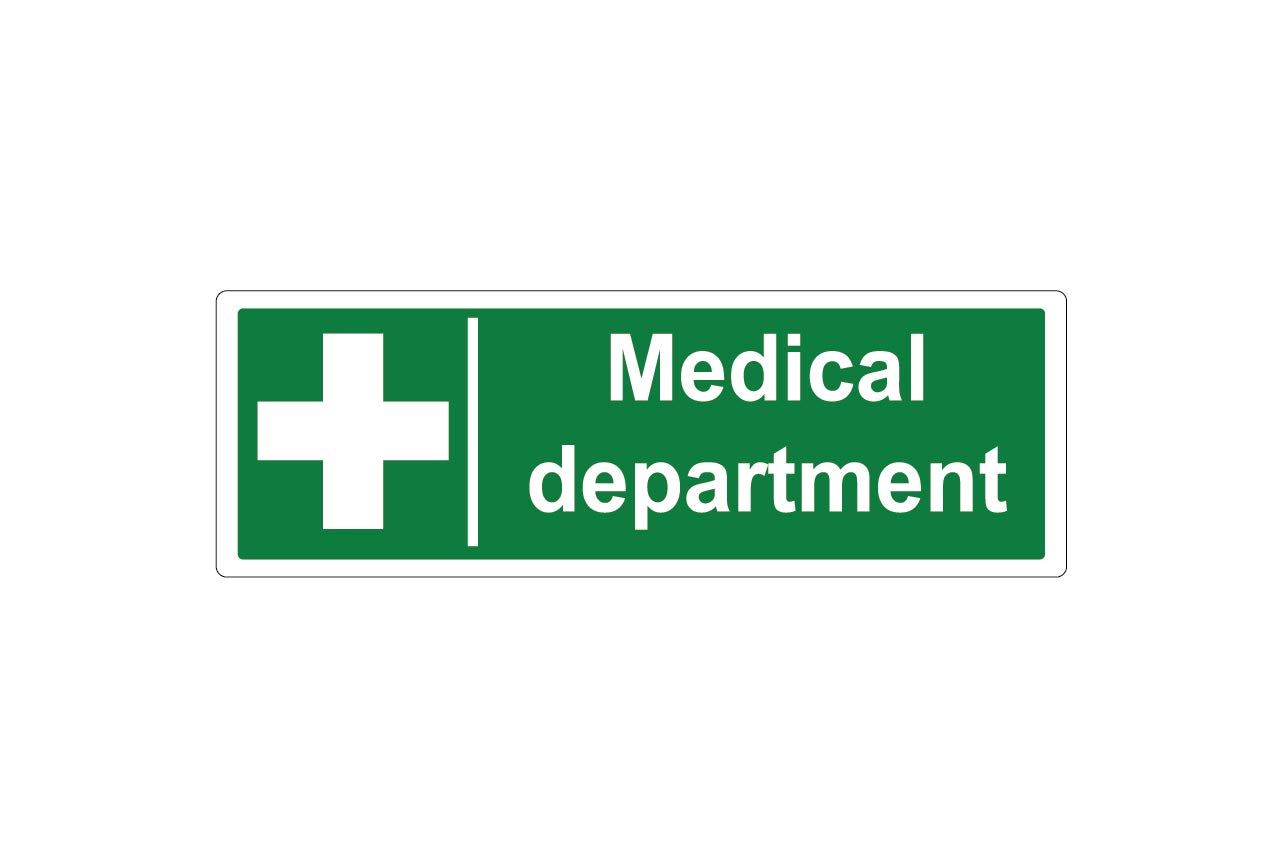 Buy SIGN EVER Medical Department First Aid Sign Board for Hospital ...