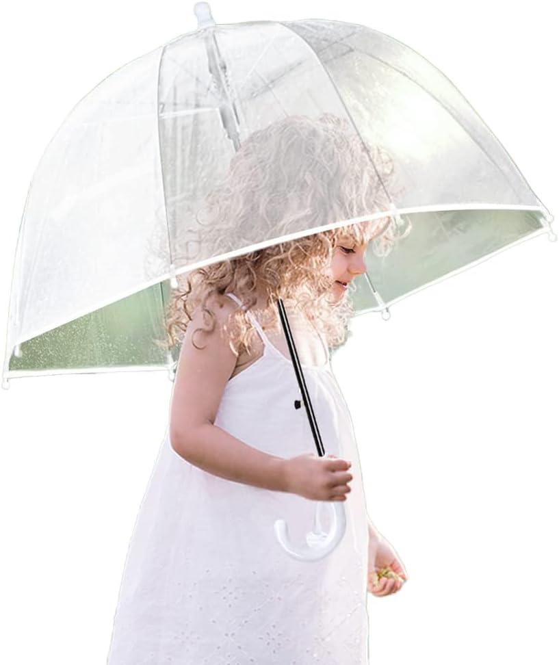 Amazon.com: Clear Bubble Umbrella with Windproof Dome - Transparent ...