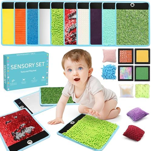 Amazon.com: Wettarn 24 Set Sensory Mats Assorted Mini Fun Sensory Wall ...