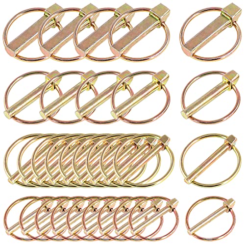 Glarks 30Pcs Heavy Duty Lynch Pin Assortment Kit for Farm Tractors ...