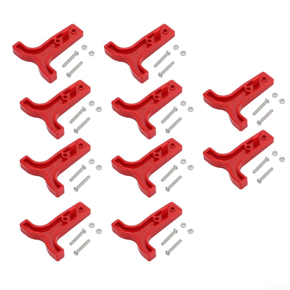 10 Pack Battery Connector T-Handles - 50AMP 600V for Anderson Style ...