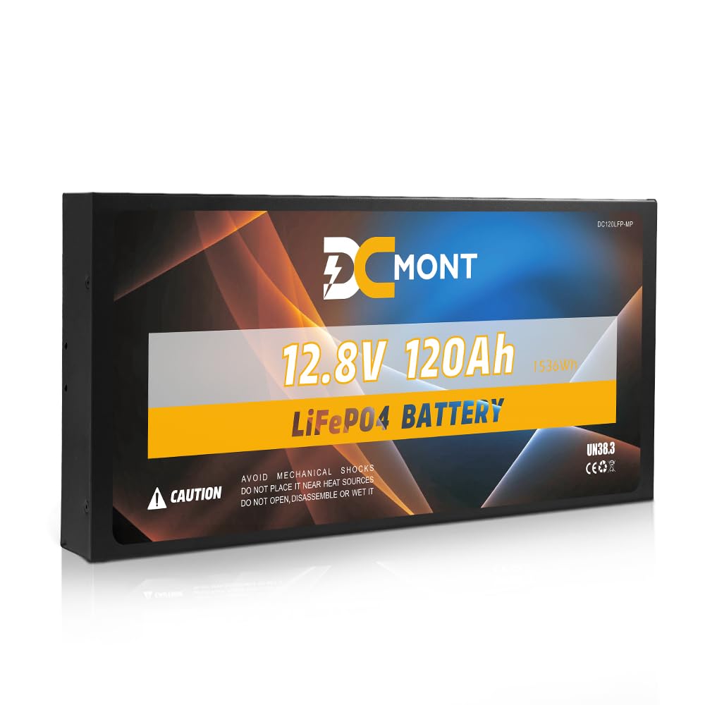 DC MONT 12V 120Ah Slimline Lithium Battery - Deep Cycle Rechargeable ...