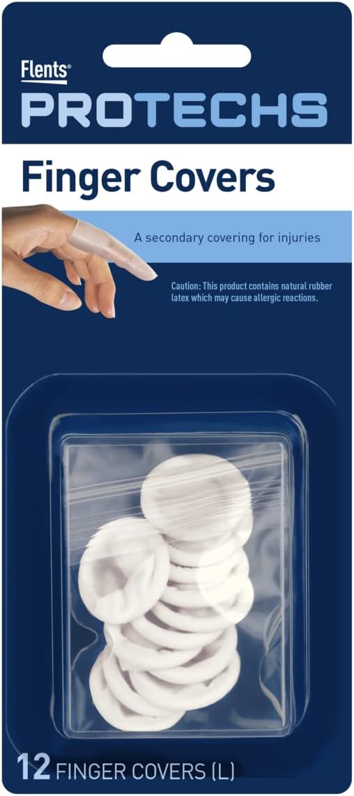 Amazon.com: Flents First Aid Finger Covers, 12 Count, Large Protects ...