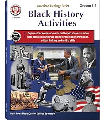 Black History Activities Workbook, African American History 5th Grade ...