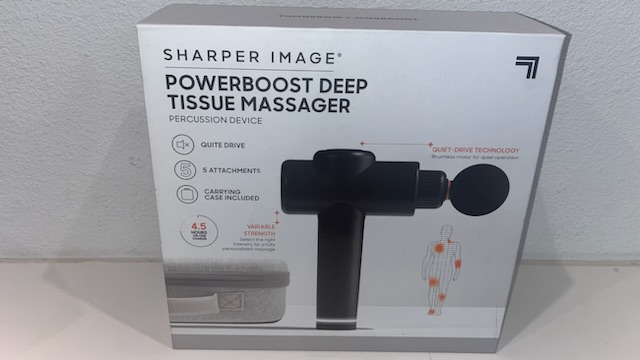 Watch Sharper Image Powerboost Deep Tissue Massager Unboxing/Demo on Amazon Live