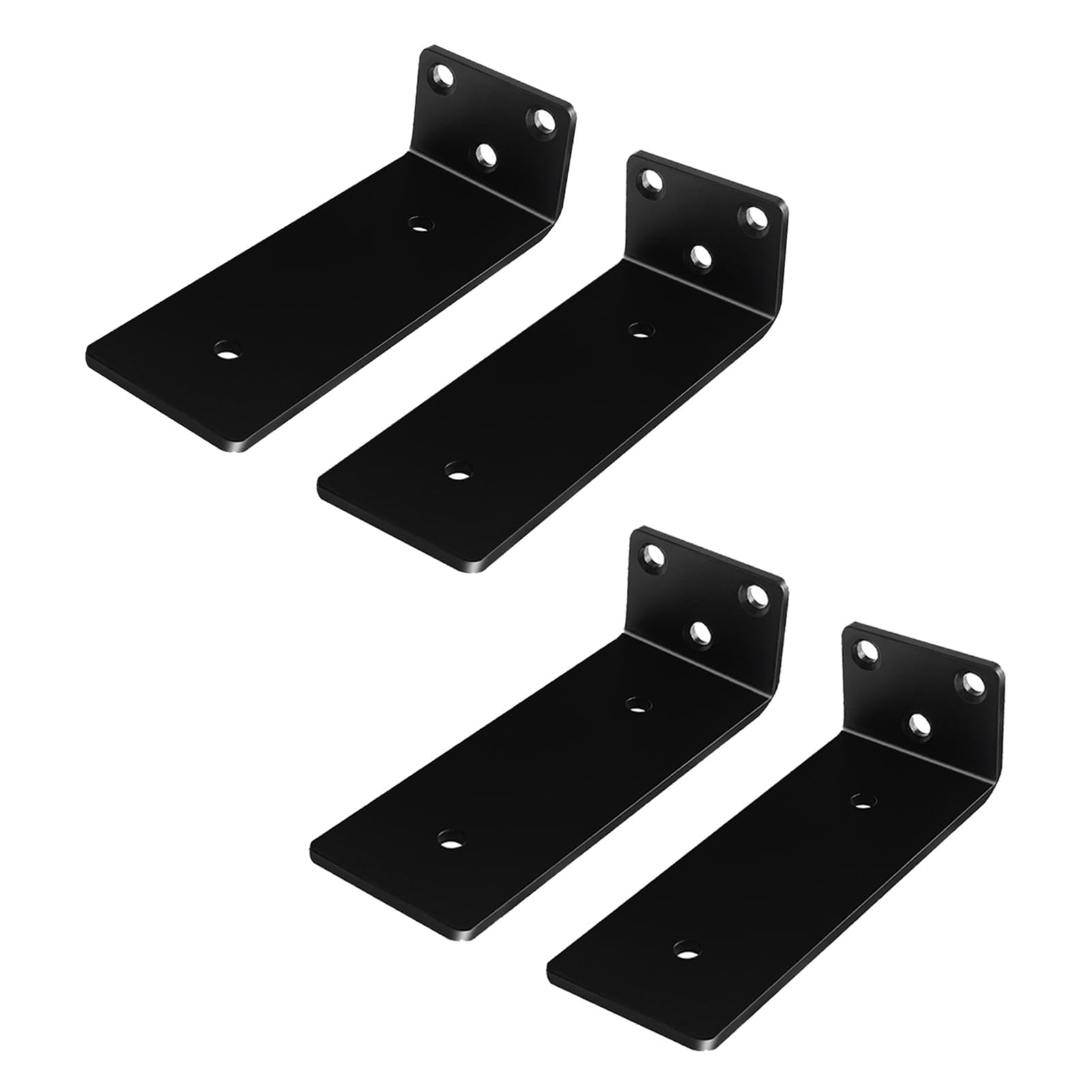Amazon.com: 4 Pack Floating Shelf Brackets, Heavy Duty Industrial Shelf ...