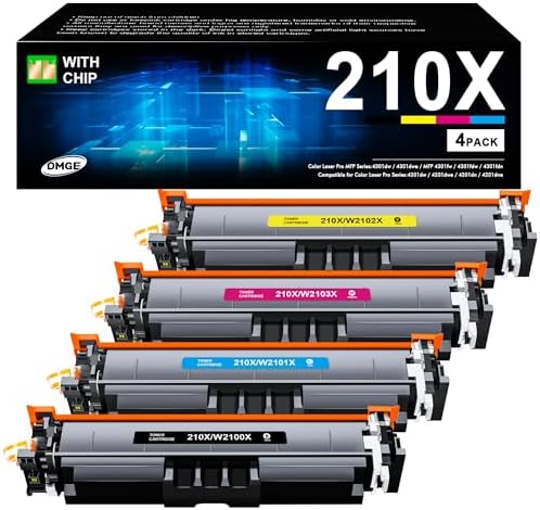 Amazon.com: 210X 210A Toner Cartridges 4 Pack - High Yield Replacement for HP 210X 210A, Works ...