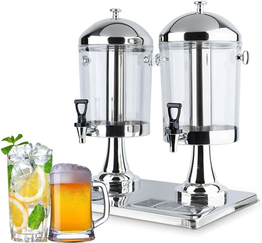 Amazon.com | 4 Gallon Beverage Dispenser, Hot Cold Drink Dispenser with Ice Container and ...