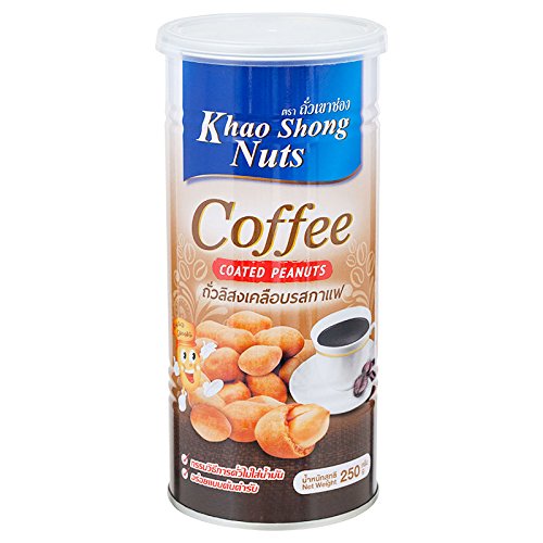 Amazon.com : Khao Shong Nuts, Coffee Flavour Coated Peanuts, 250 g ...