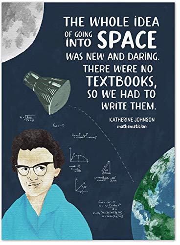 Amazon.com: Katherine Johnson Women in Science Mathematics STEM Art ...