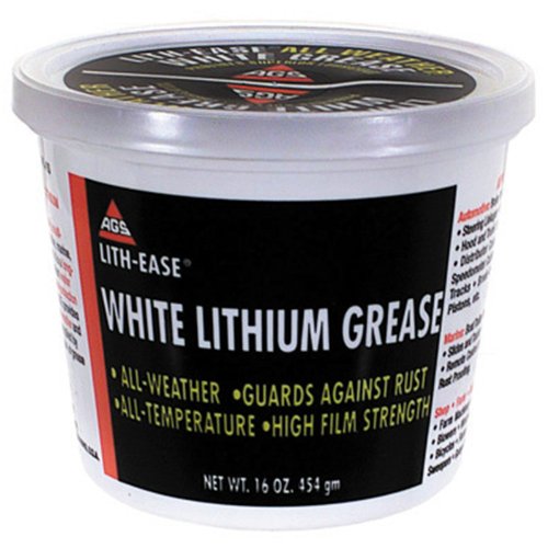 AGS Lith-Ease White Lithium Grease 16 Ounce. (1 Lb.) Tub - 6-Pack ...
