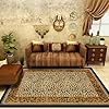 Amazon.com: ZSSZO Large Leopard Print Area Rug Modern Brown Cheetah ...