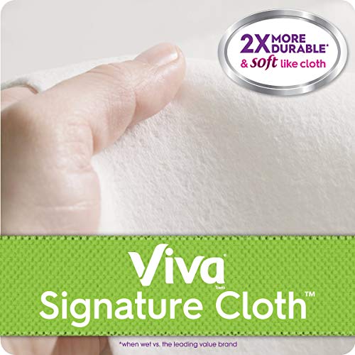 Viva Signature Cloth Paper Towels, Task Size - 12 Family Rolls (2 Packs ...