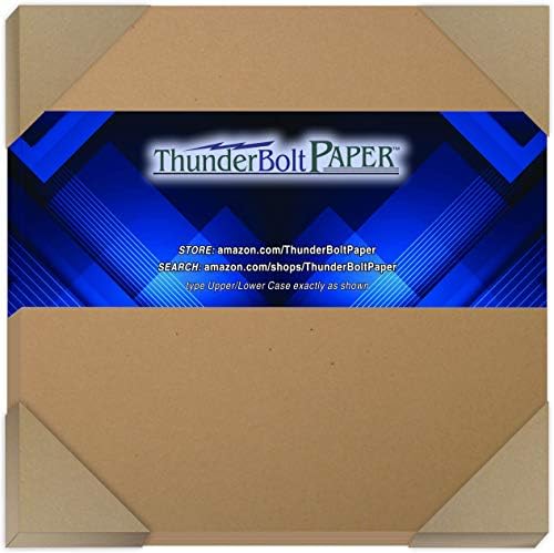 Amazon.com : 150 Brown Kraft Fiber 80# Cover Paper Sheets - 6" X 6 ...