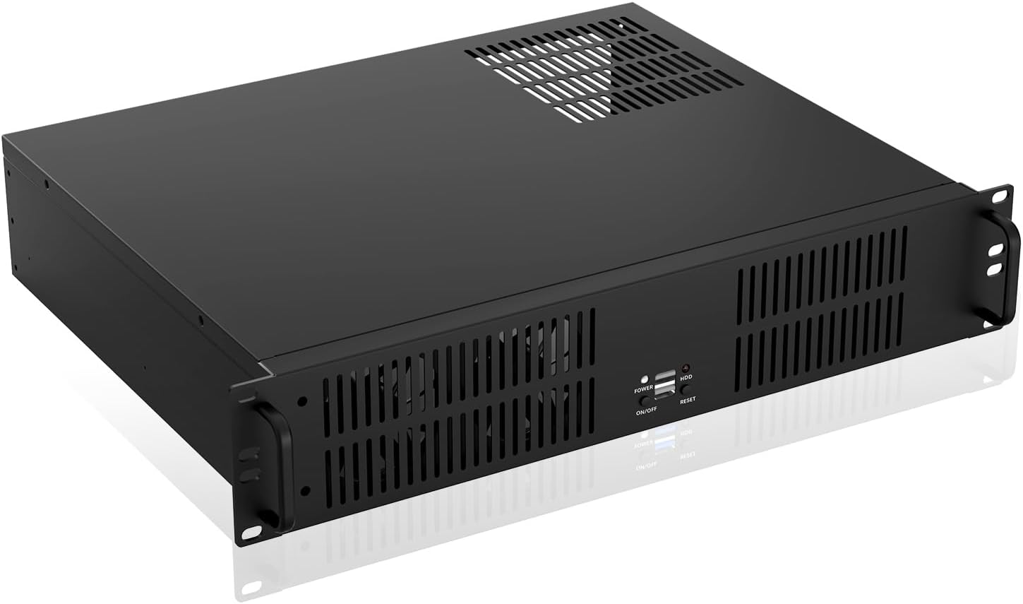 2U Micro ATX Compact Rackmount 2 x 5.25 Chasis Soporte ATX PS2 PSU, USB : Amazon.com.mx ...