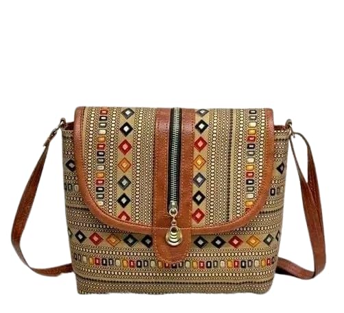 Buy Women's Girls Cross Body Sling Bag with 2 Inside Pockets - Zipper ...