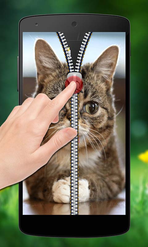 Kitty Cat Zipper Lock Screen - App on Amazon Appstore