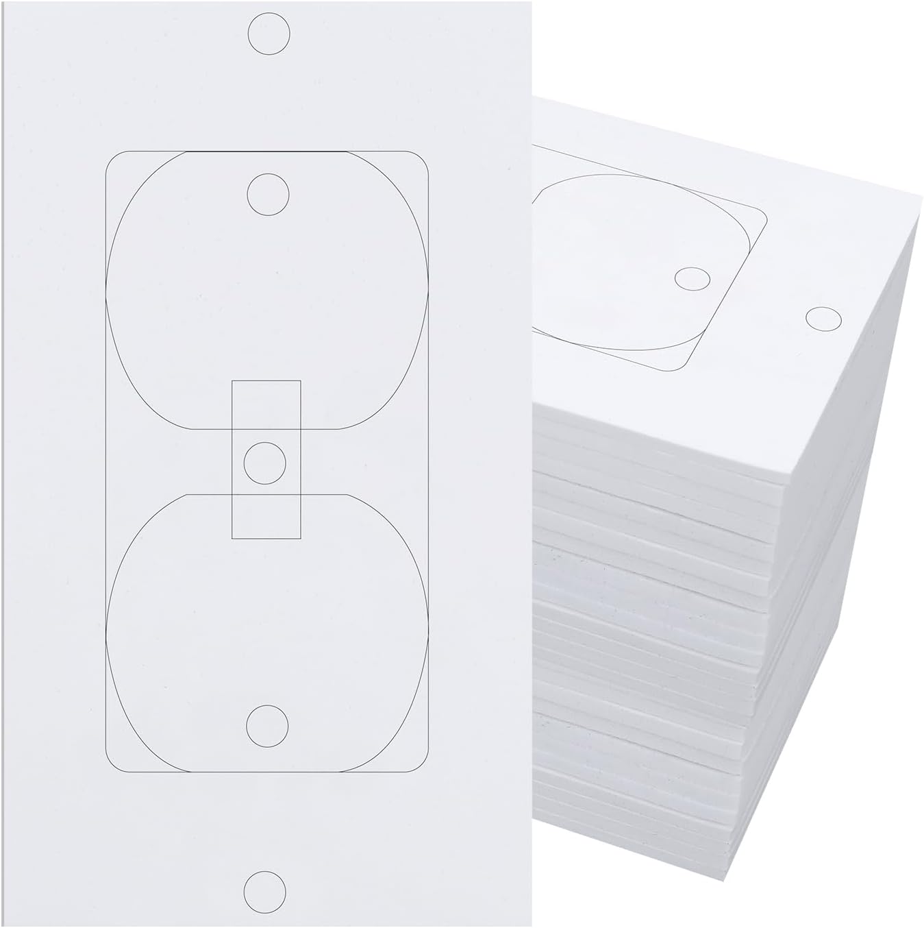 24 Pcs Wall Plate Insulation Gasket Wall Gasket Replacement ...