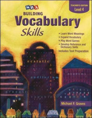 Building Vocabulary Skills A - Teacher's Edition - Level 4: Michael ...