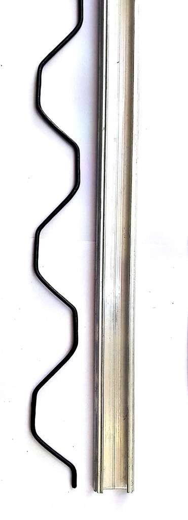 PVC Coated Wiggle Wire & Lock Channel/Greenhouse Film Spring Lock & U ...