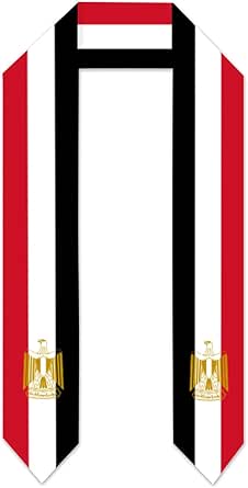Amazon.com: GEEKLLS Egypt Egyptian Flag Graduation Shawl Sash Stole ...