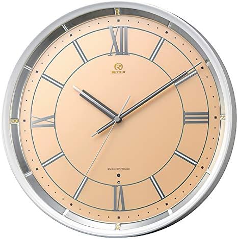 Amazon.co.jp: リズム(RHYTHM) 電波時計 掛け時計 ハイグレードクロック PISTA-M1 木枠 スリーウェイブ グリーン ...