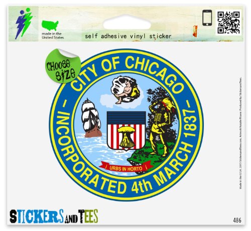 Amazon.com: City of Chicago Seal Vinyl Car Bumper Window Sticker 2" x 2 ...