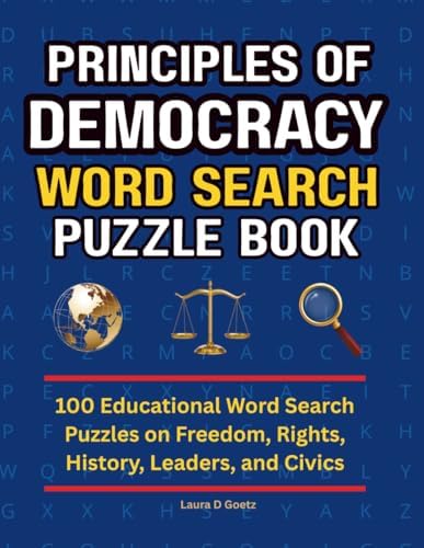 Principles of Democracy Word Search Puzzle Book: 100 Educational Word ...