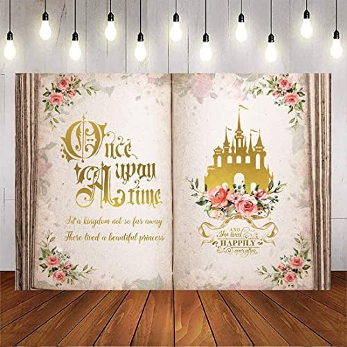 Amazon.com : Avezano Once Upon a Time Backdrop Fairy Tale Birthday ...