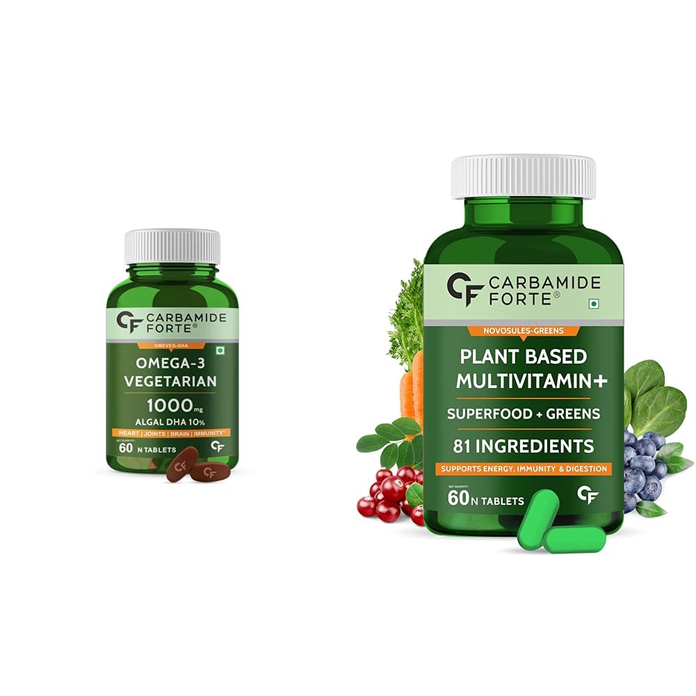 Carbamide Forte Veg Omega 3 1000mg- 60 Veg Tablets & Carbamide Forte ...