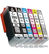 Amazon.co.jp: Canon BCI-381XL(BK/C/M/Y/GY) + BCI-380XL(BK) 【大容量/6色マルチパック】 Hyper互換インクカートリッジ ...