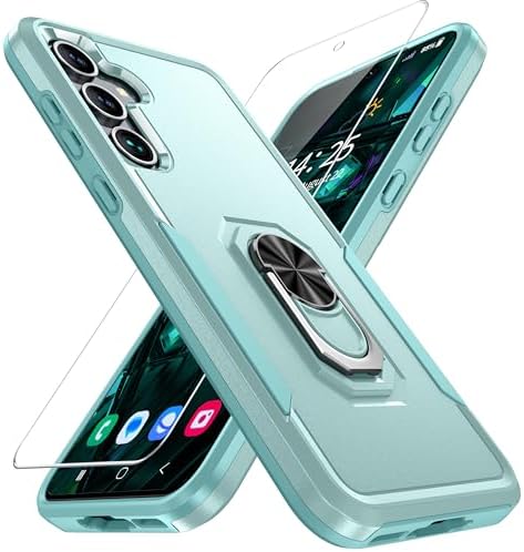 ANTSHARE Coque Samsung A55 5G, Support en Métal Rotatif à 360°, avec [1 Film de Protection D ...