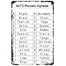 Amazon.com: Metal Tin Sign Symbol Nato Phonetic Alphabet Knowledge ...