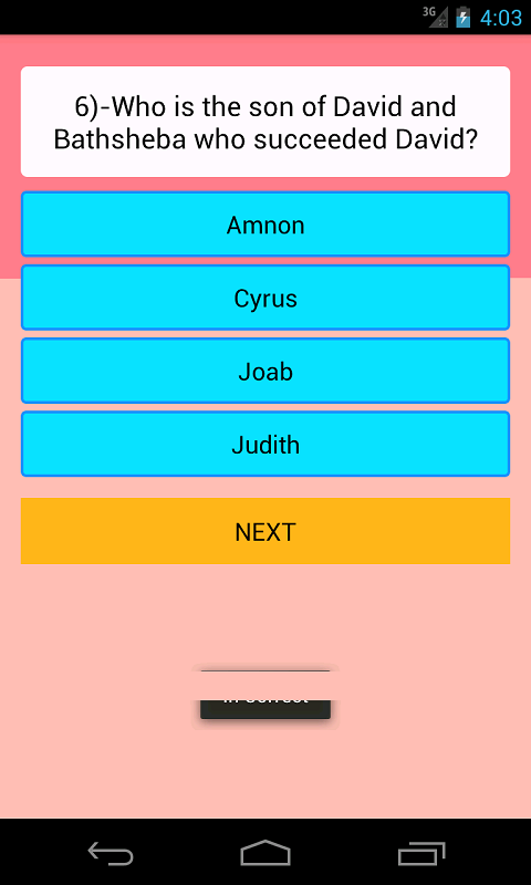 Bible Quizzes David Quiz - App on Amazon Appstore