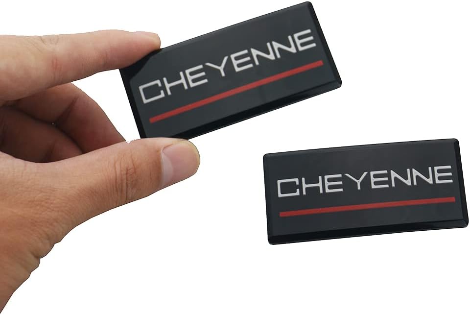 Amazon.com: 2Pc Cheyenne Cab Emblem Badge Logo Roof Pillar Replacement ...