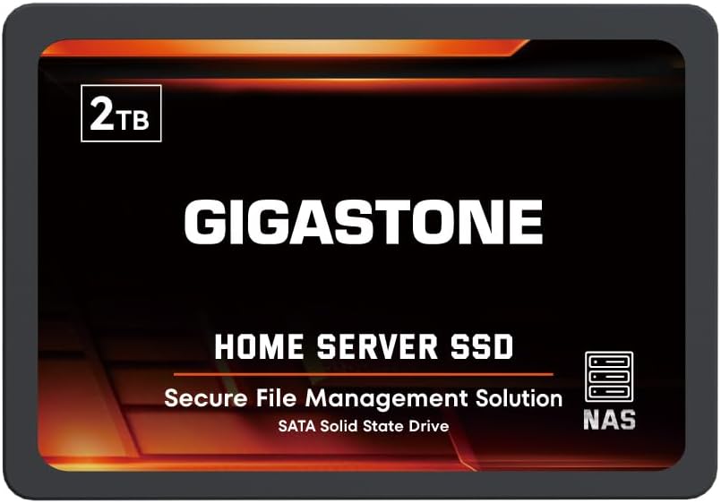 Gigastone Home Server SSD 2TB NAS SSD Drive Cache 24/7 Durable TLC High ...