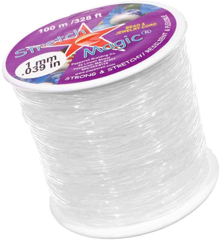 Amazon.com: 1 MM Stretch Magic Cord - Clear Color - 100 Meter Length ...