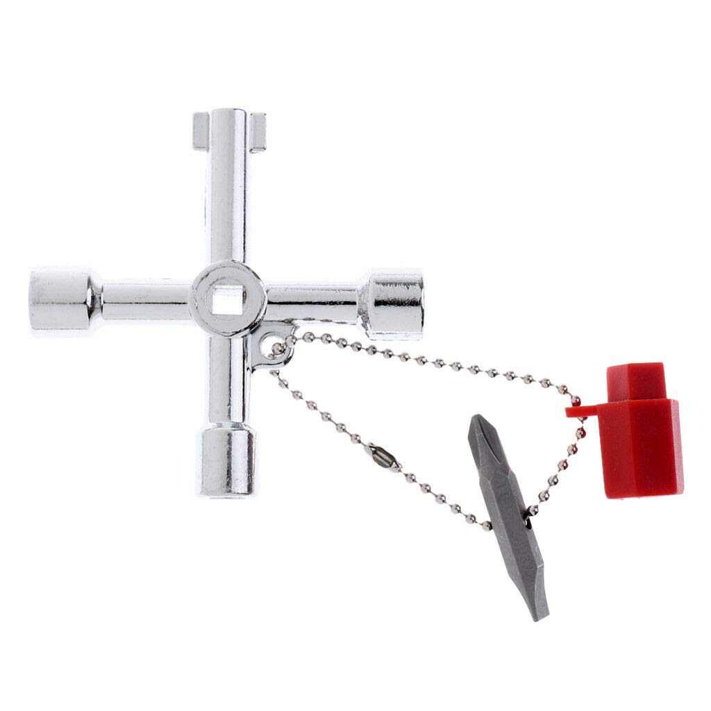 5 in 1 Universal Control Cabinet Key Cross Switch Key Screwdriver Hand ...