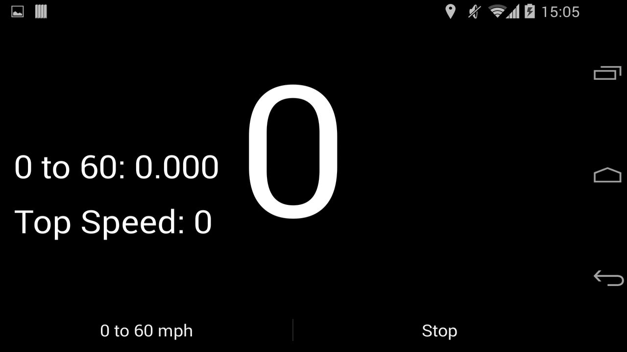 Speedo: 0 to 60 mph - App on Amazon Appstore