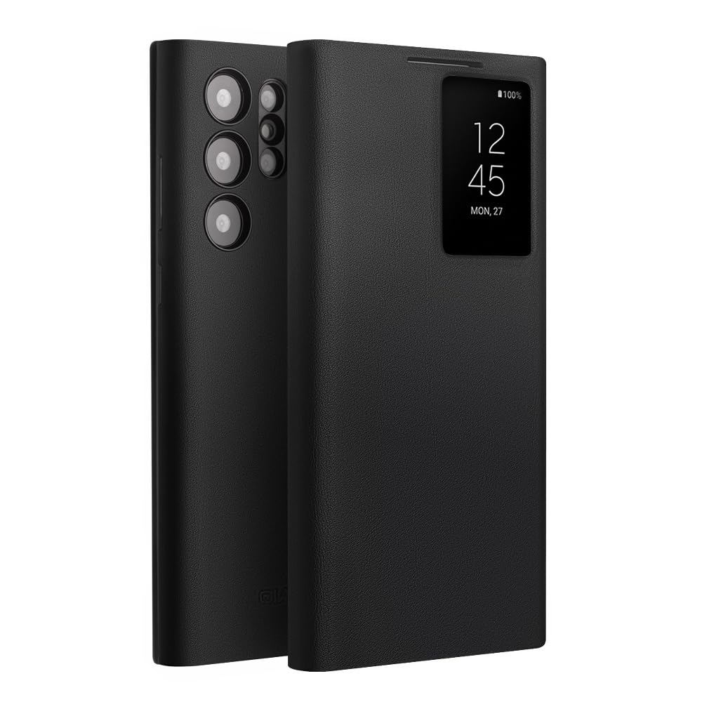 Amazon.com: fake action Genuine Leather Smart Case for Samsung Galaxy ...