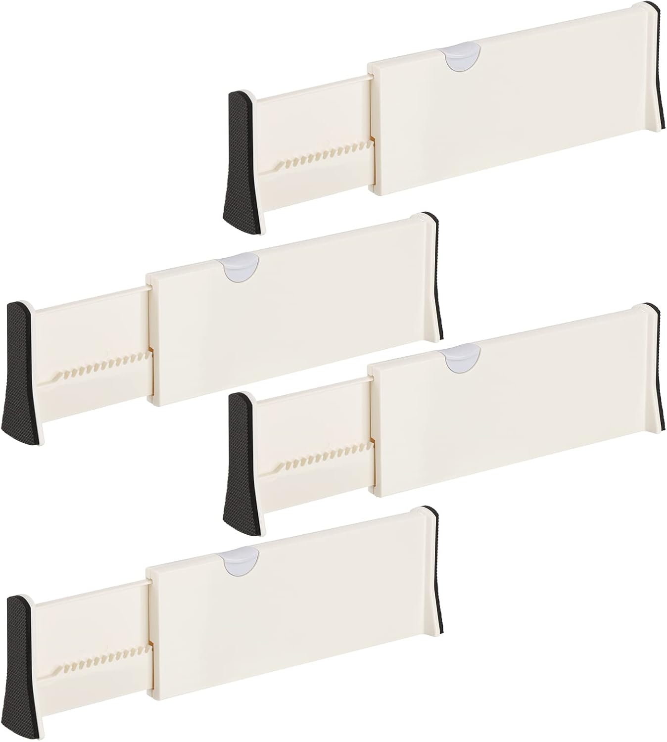 Amazon.com: Plastic Drawer Dividers 4 Set Drawer Partitions Expandable ...