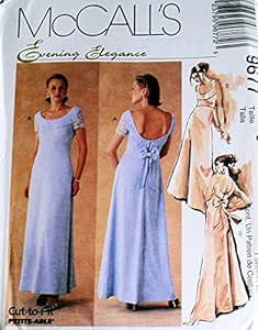 Amazon.com: McCall's 9677 Special Occasion Evening Elegance Sewing ...