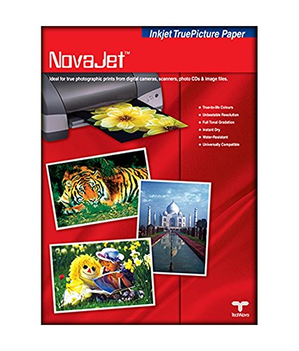 NOVAJET Satin Finish Paper Premium 240 GSM A4-20 Sheets : Amazon.in ...