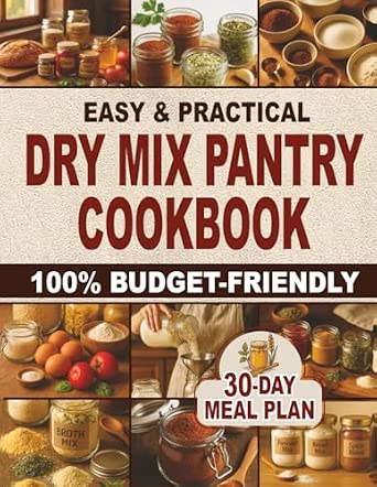Easy & Practical Dry Mix Pantry Cookbook: 100% Budget-Friendly Homemade ...