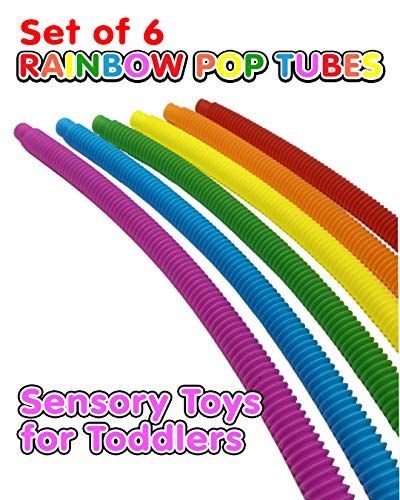 Fidget Pop Tubes Sensory Toys - Fine Motor Skills Toy for Kids - Want ...