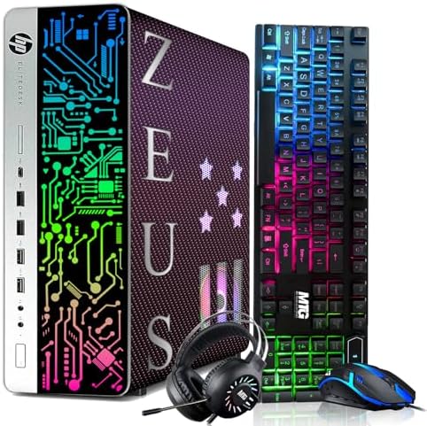Amazon.com: HP RGB Gaming Desktop Computer, Intel Quad Core I5-6500 up ...