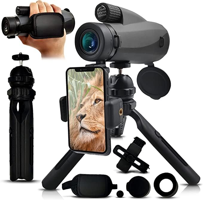 GFM Tech HD Monocular Telescope 12X60 – Handheld Compact Monoscope for ...