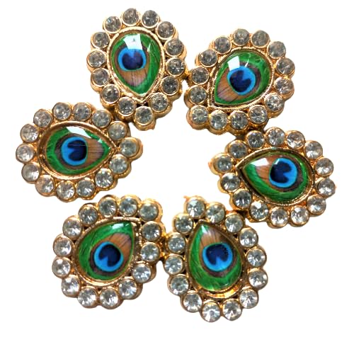 More Pankhi Motif Buties With Stone Appliques Embellishments For ...